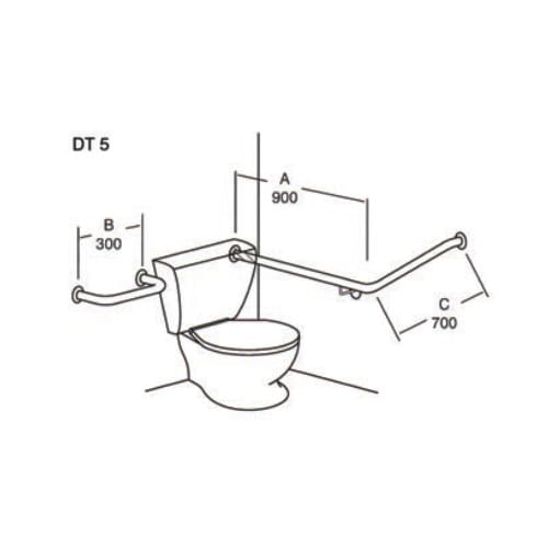 Dolphin Toilet Grab Rail | Dolphin Australia+