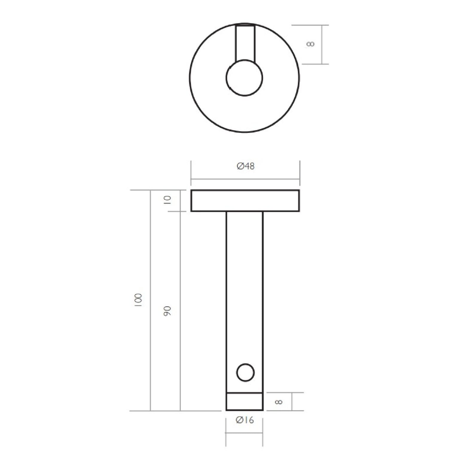 Dolphin Stainless Steel Robe Hook and Door Stop BC406 | Dolphin Solutions