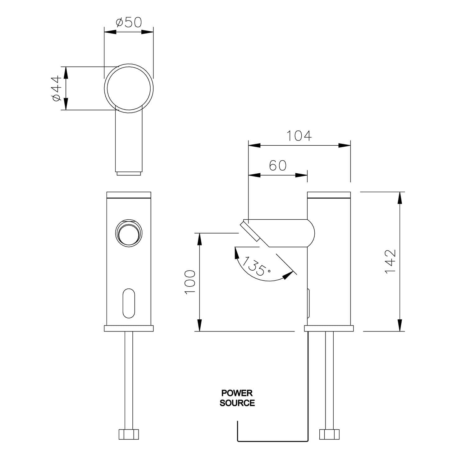 Dolphin Infrared Sensor Tap DB200 / DB225 | Dolphin Solutions