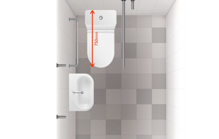 Wheelchair accessible toilet dimensions I Dolphin Solutions