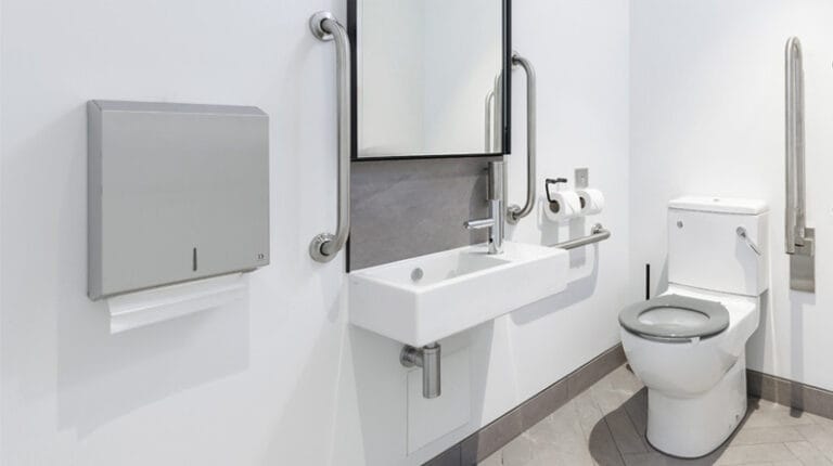 Ambulant toilet layouts in superloo style | Dolphin Solutions