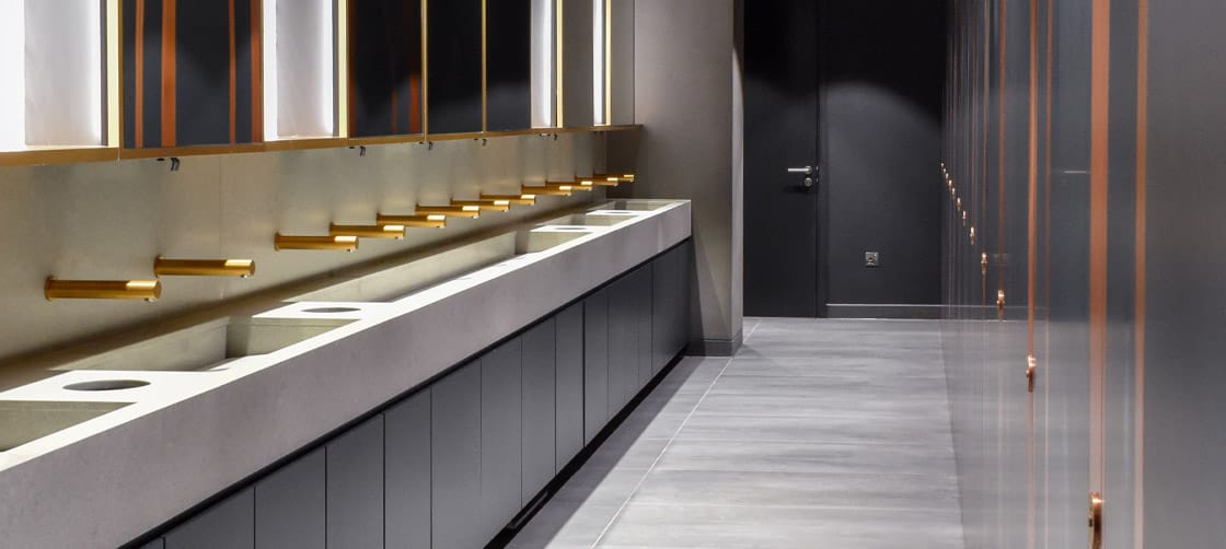 Commercial washroom design for wellbeing | Dolphin Solutions