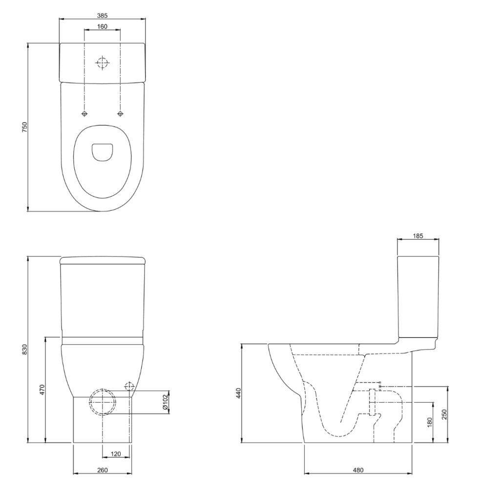 DOLPHIN CLOSE COUPLED DOC M WC AND SEAT | Dolphin UK+
