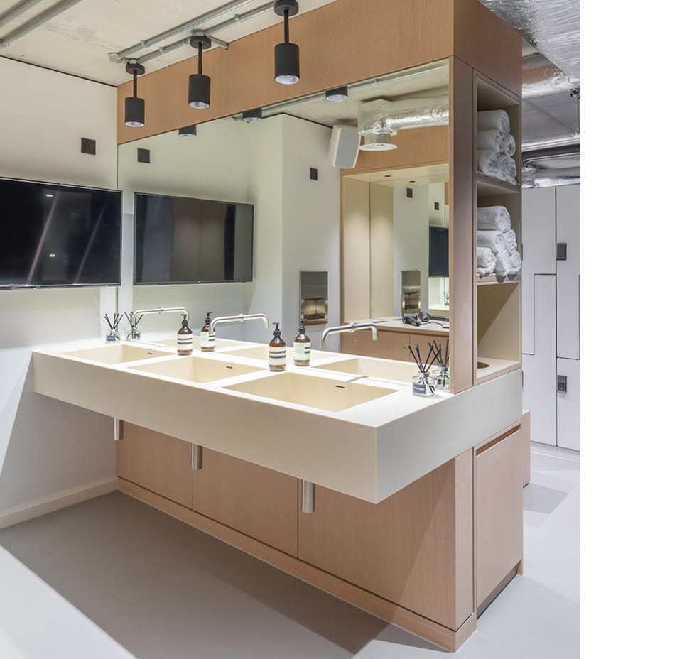 Space Saving Ideas: Public Washroom Design | Dolphin Solutions
