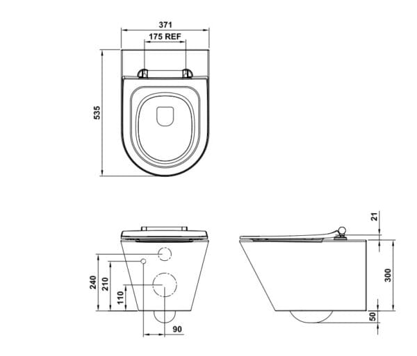 DOLPHIN FLOOR MOUNTED WC SET WITH HEAVY DUTY SEAT | Dolphin UK+